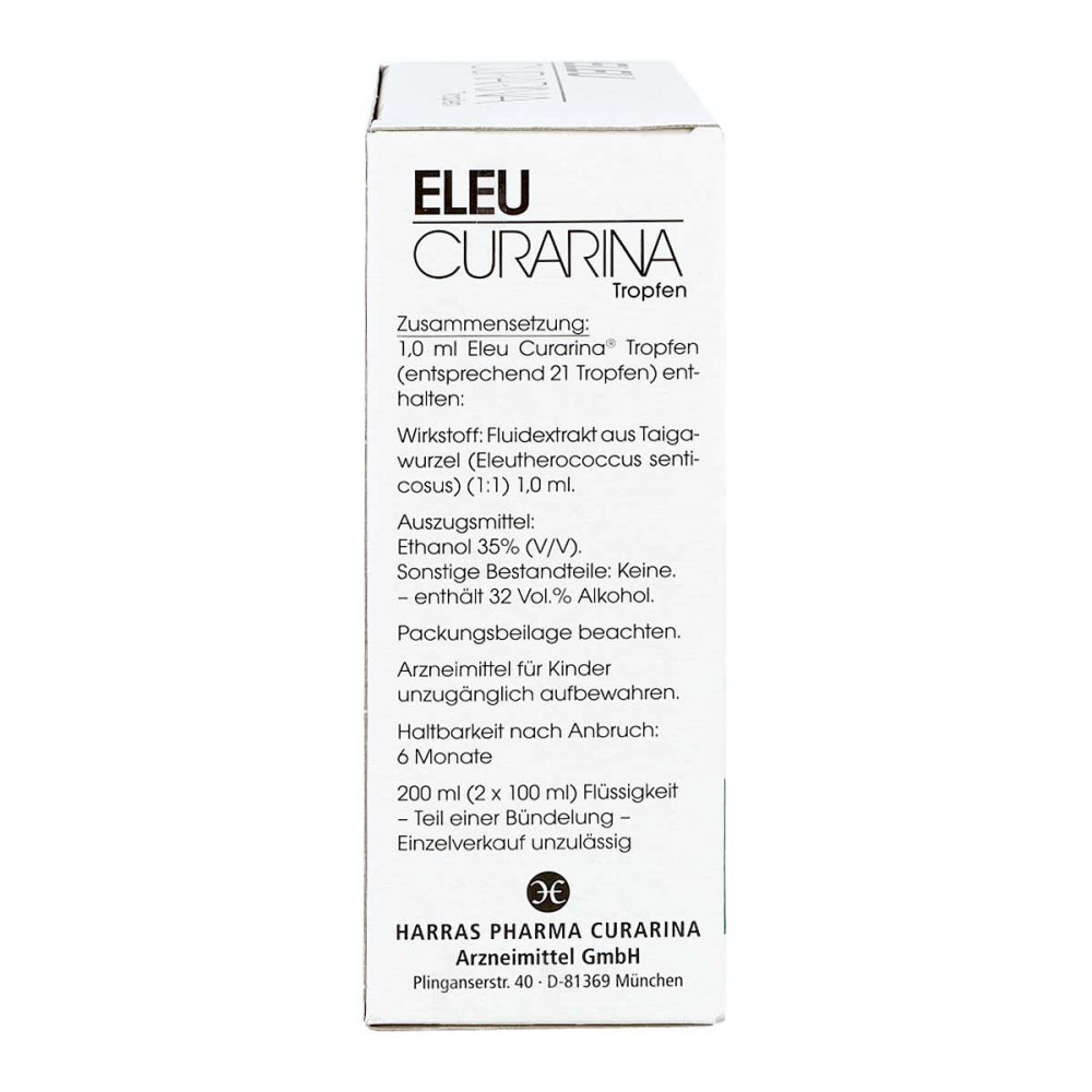 Eleu Curarina Tropfen 1ml Taigawurzel-Fluidextrakt 2X100 ml