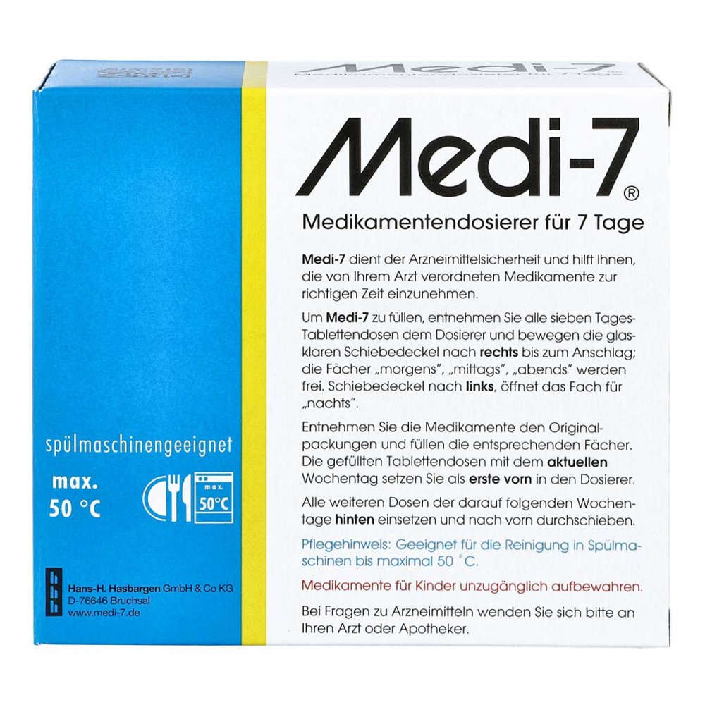 Medi 7 Medikamenten Dosierer für 7 Tage 1 stk
